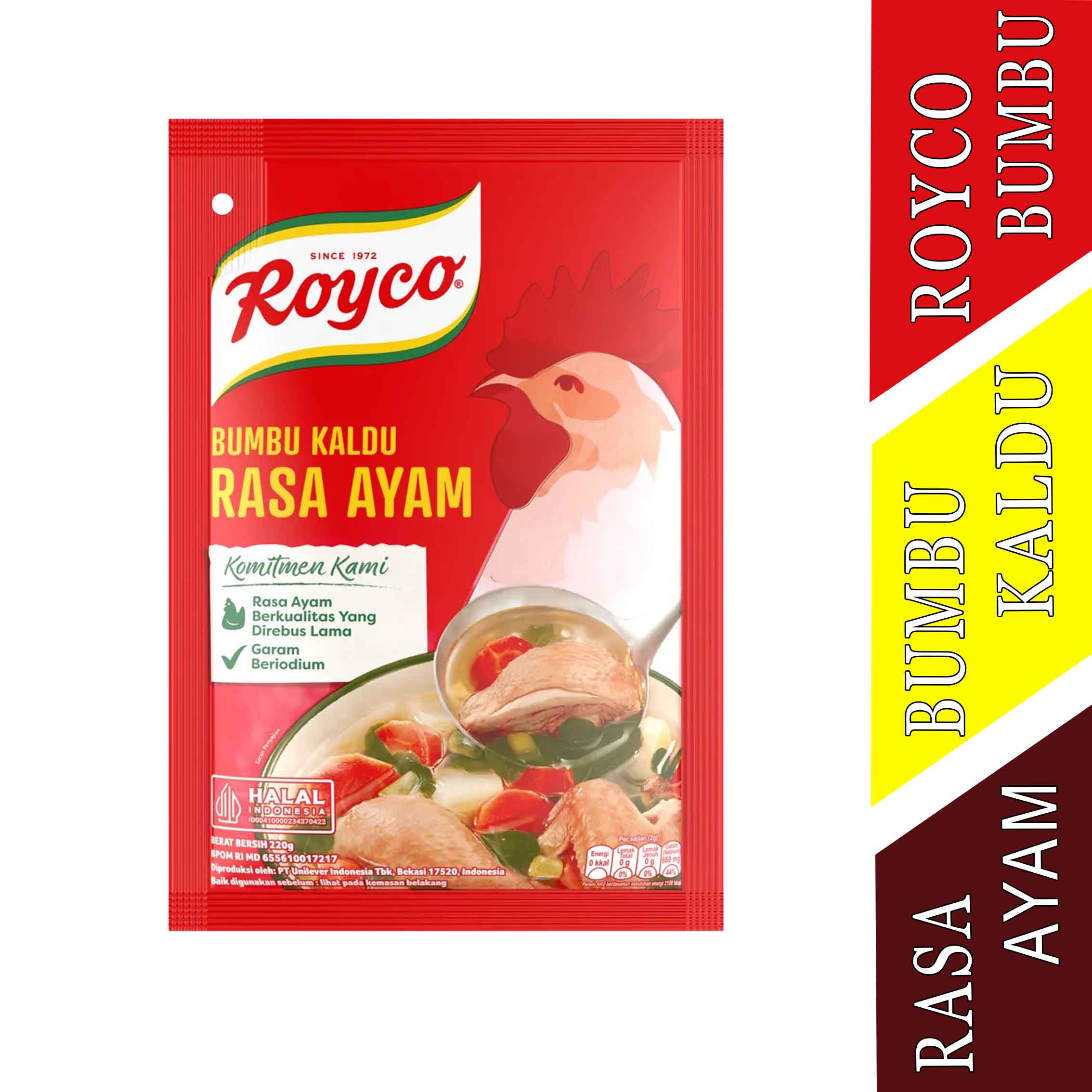 BUMBU KALDU RASA AYAM- ROYCO RASA AYAM PILIHAN 220g- PENYEDAP RASA ...