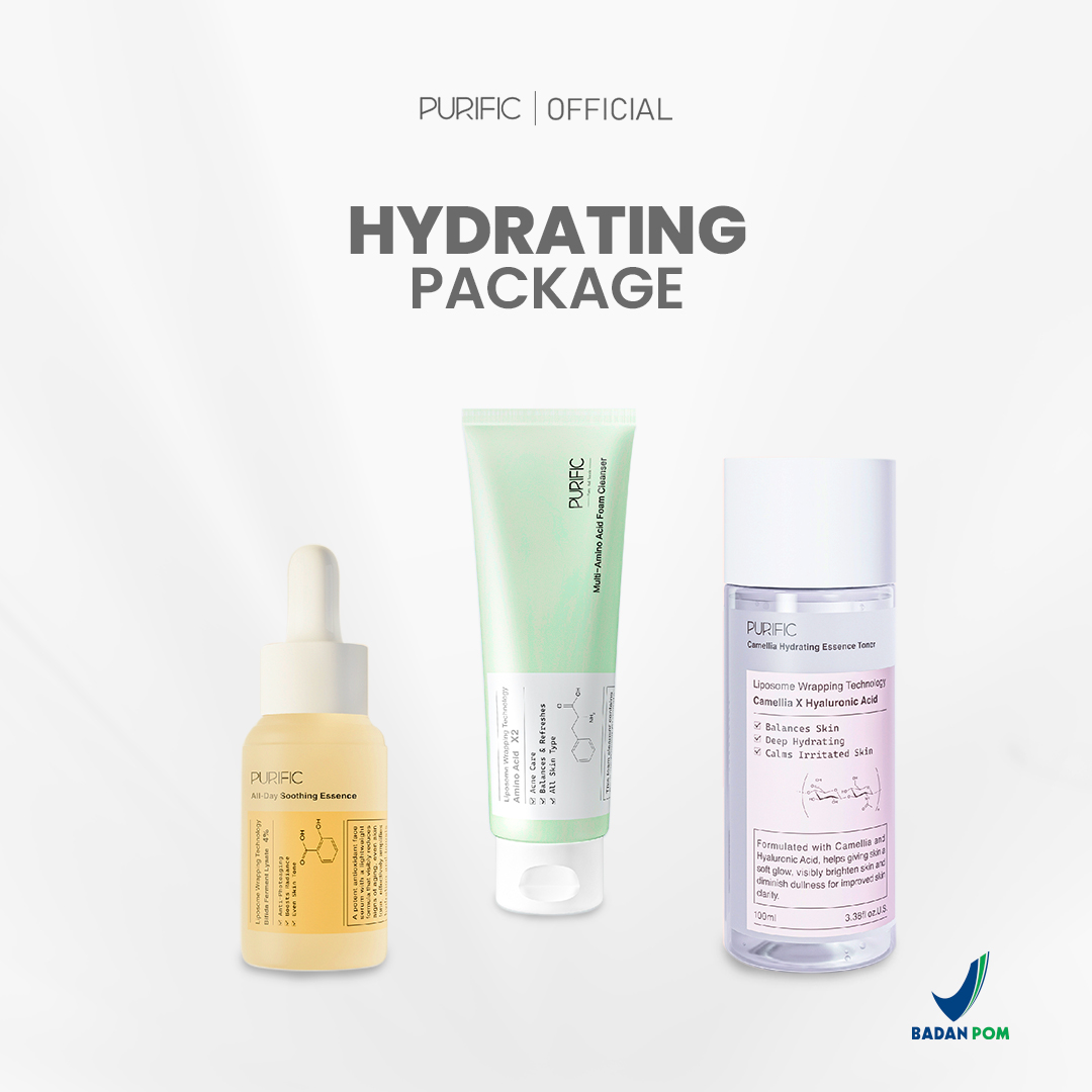 PURIFIC 3pcs Hydrating Set With Camellia Hydrating Toner / Amino Acid ...