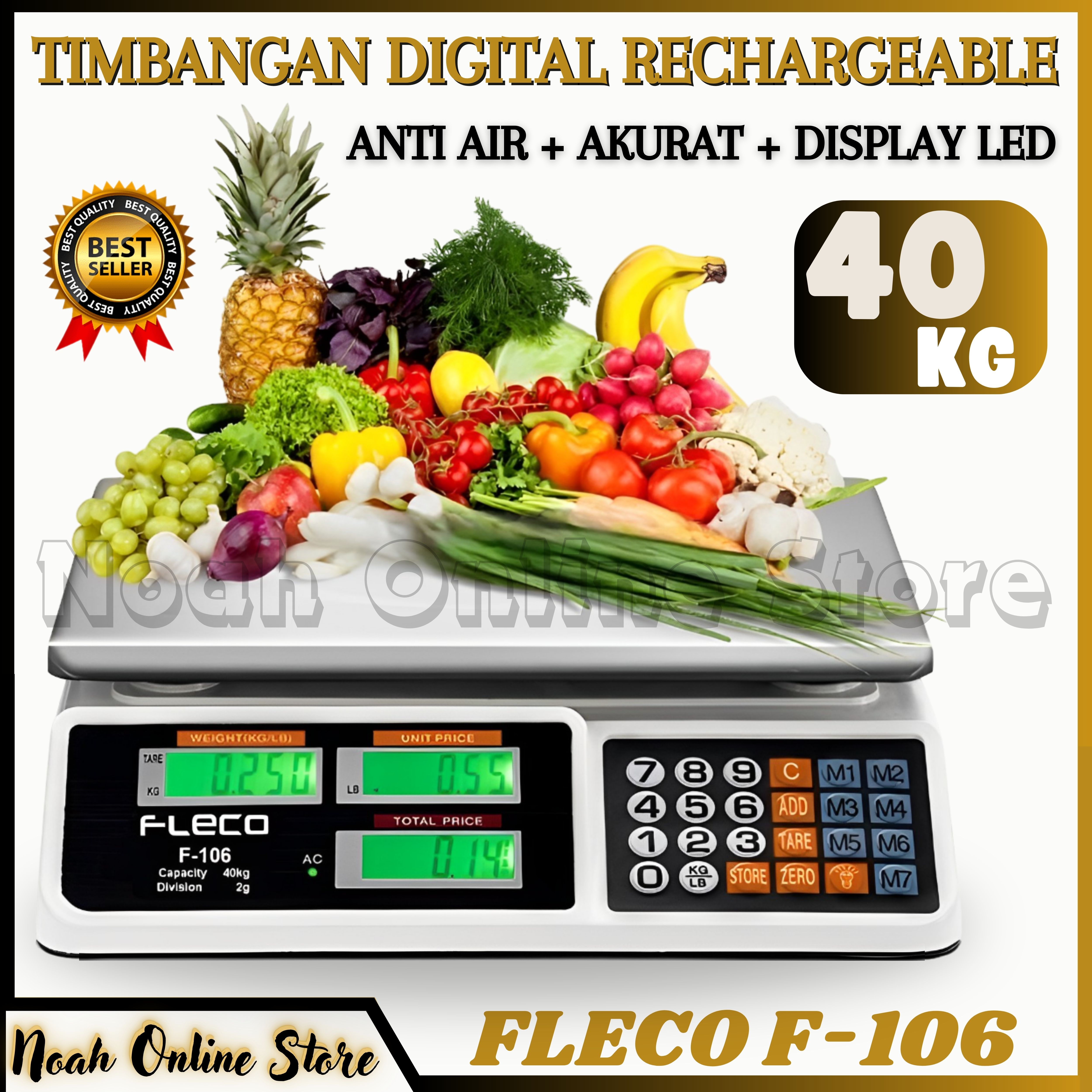 Timbangan Buah / Timbangan Sayur Fleco F-106 / Timbangan Digital ...