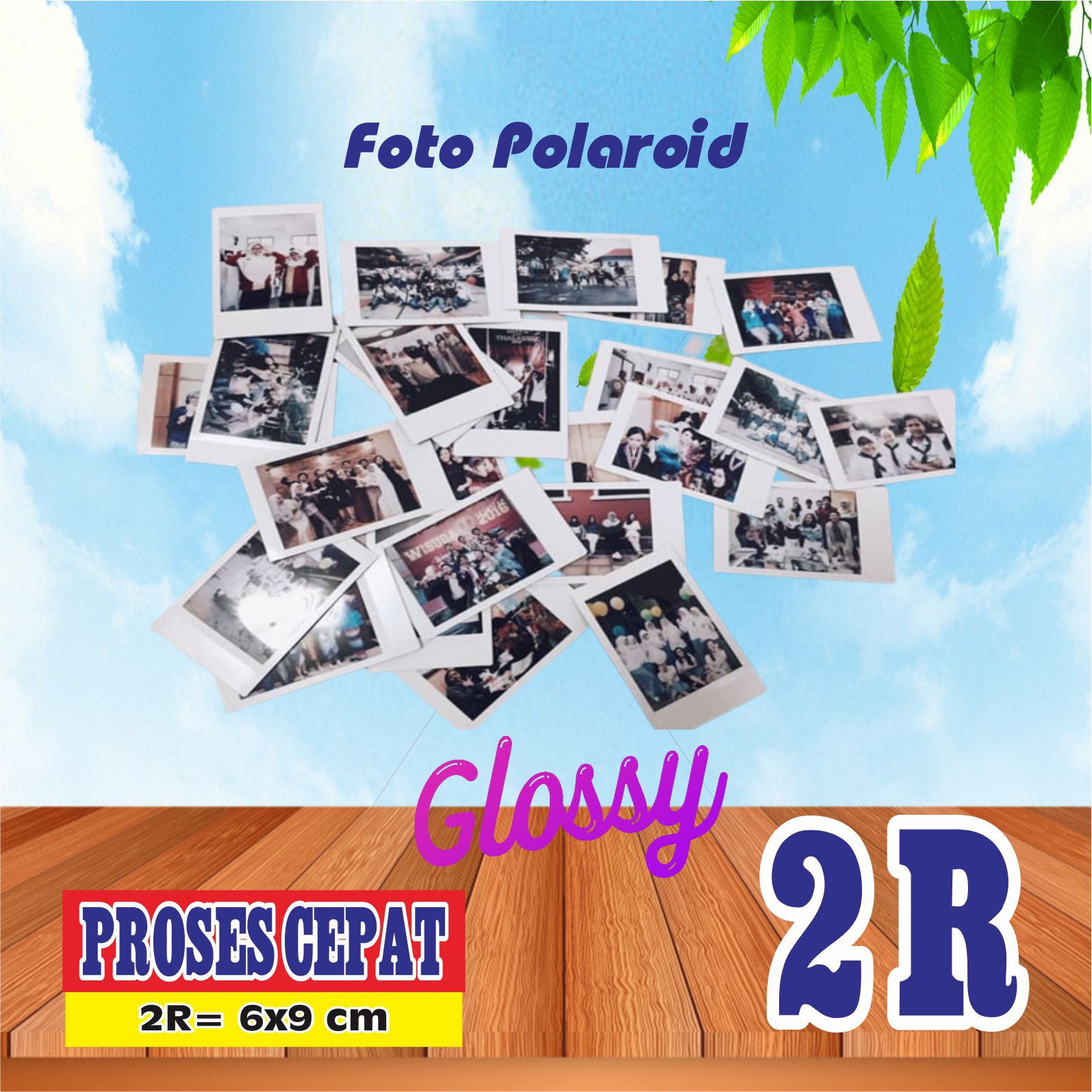 Cetak Foto Polaroid Uk 2R Isi 25 50 75 100 Pcs Murah | Lazada Indonesia