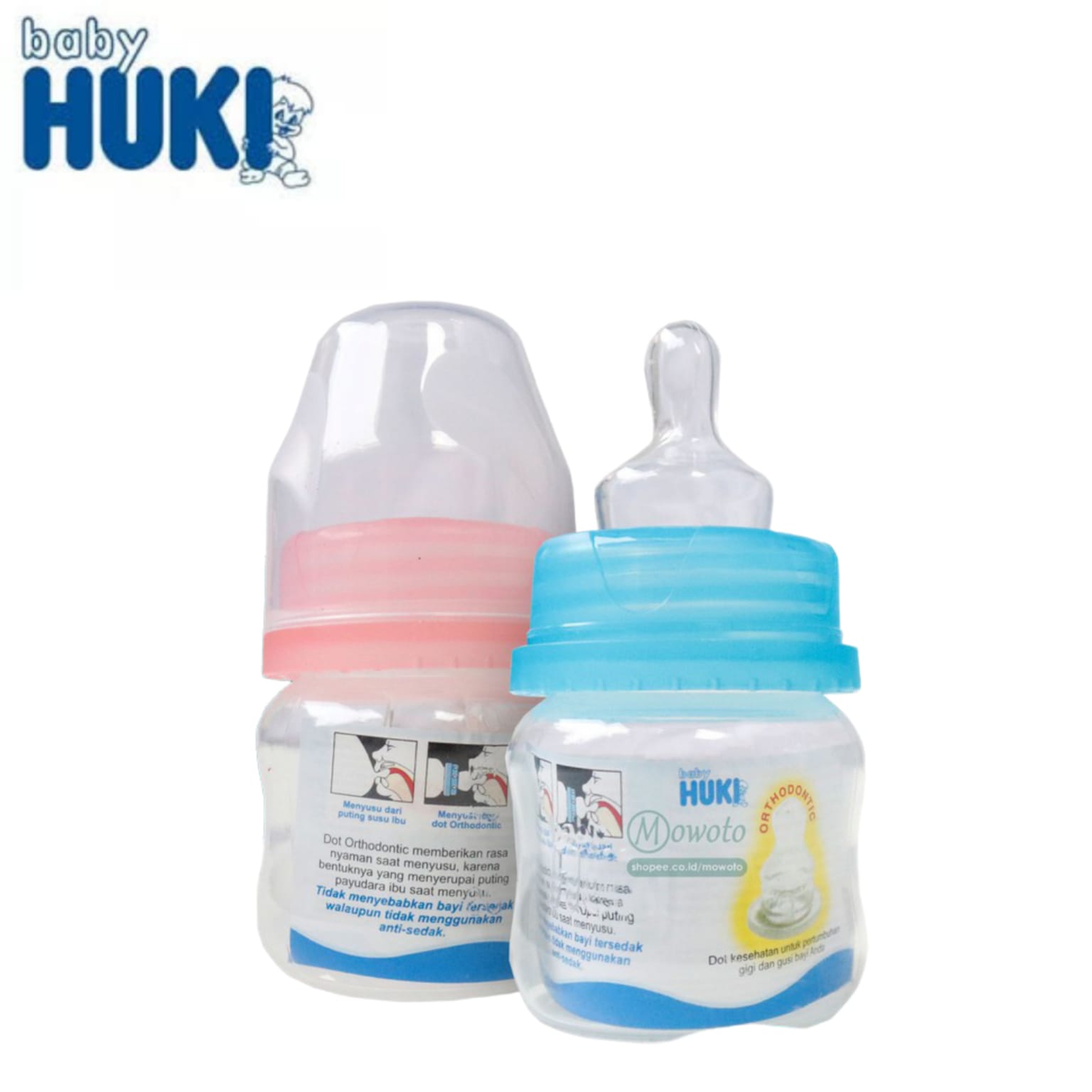 Botol Susu Bayi HUKI SNI 60 mL - Dot Botol Susu Bayi Ukuran 60 mL ...