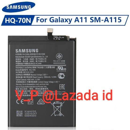 SAMSUNG Galaxy A11 SM-A115F SM-A115F/DS Baterai Battery Batre Batrei ...