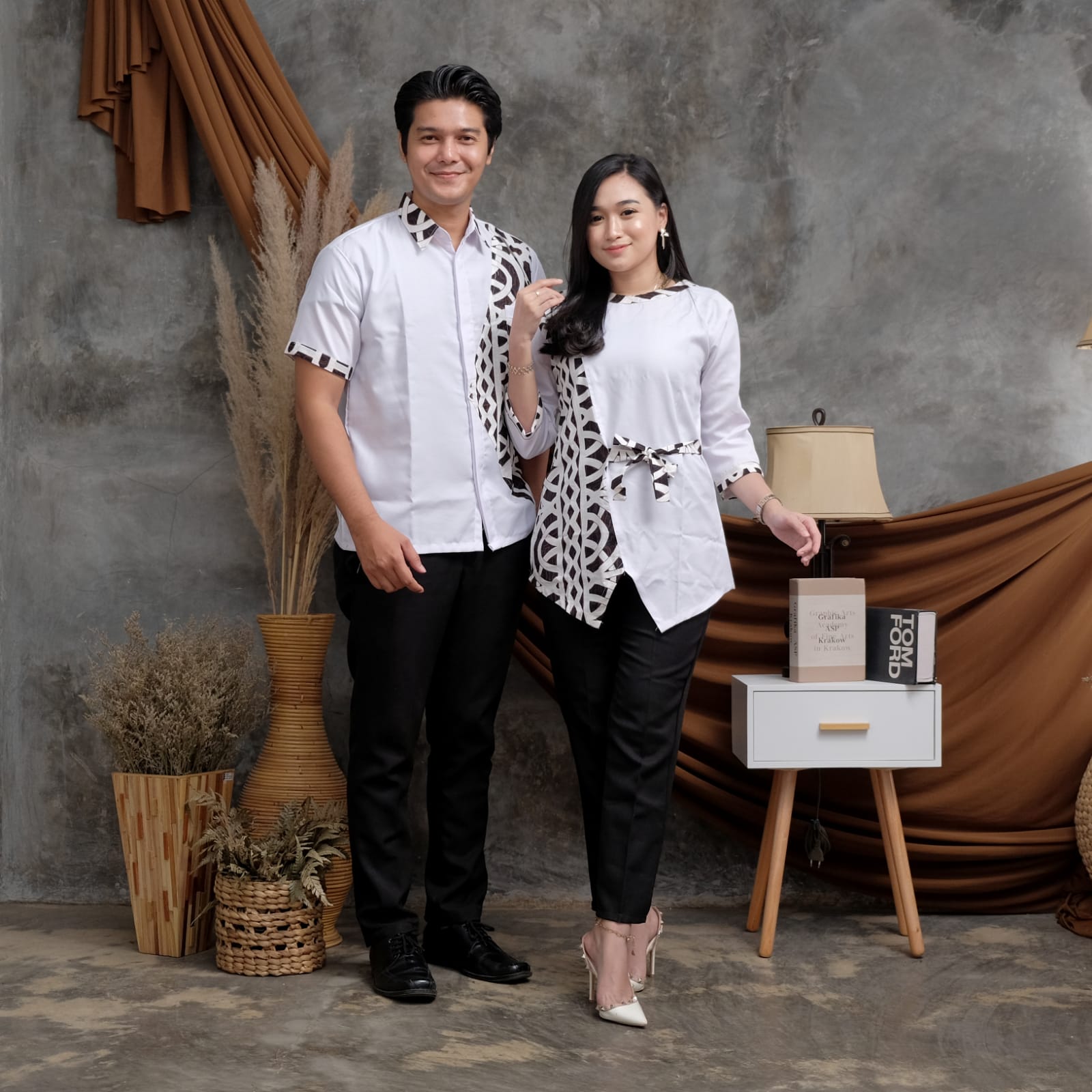 Bluss Putih Kombinasi Batik kekinian trend 2022//Baju Batik Family ...