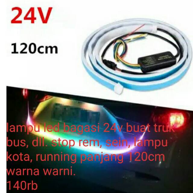 Lampu Led Bagasi Mobil Truk Bis RGB 120 Cm 12 Volt Dan 24 Volt ...