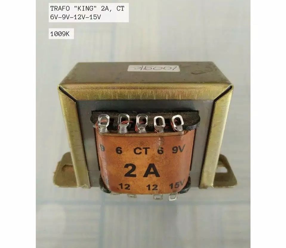Trafo King 2A 15V Transformator CT NOL 0 | Lazada Indonesia