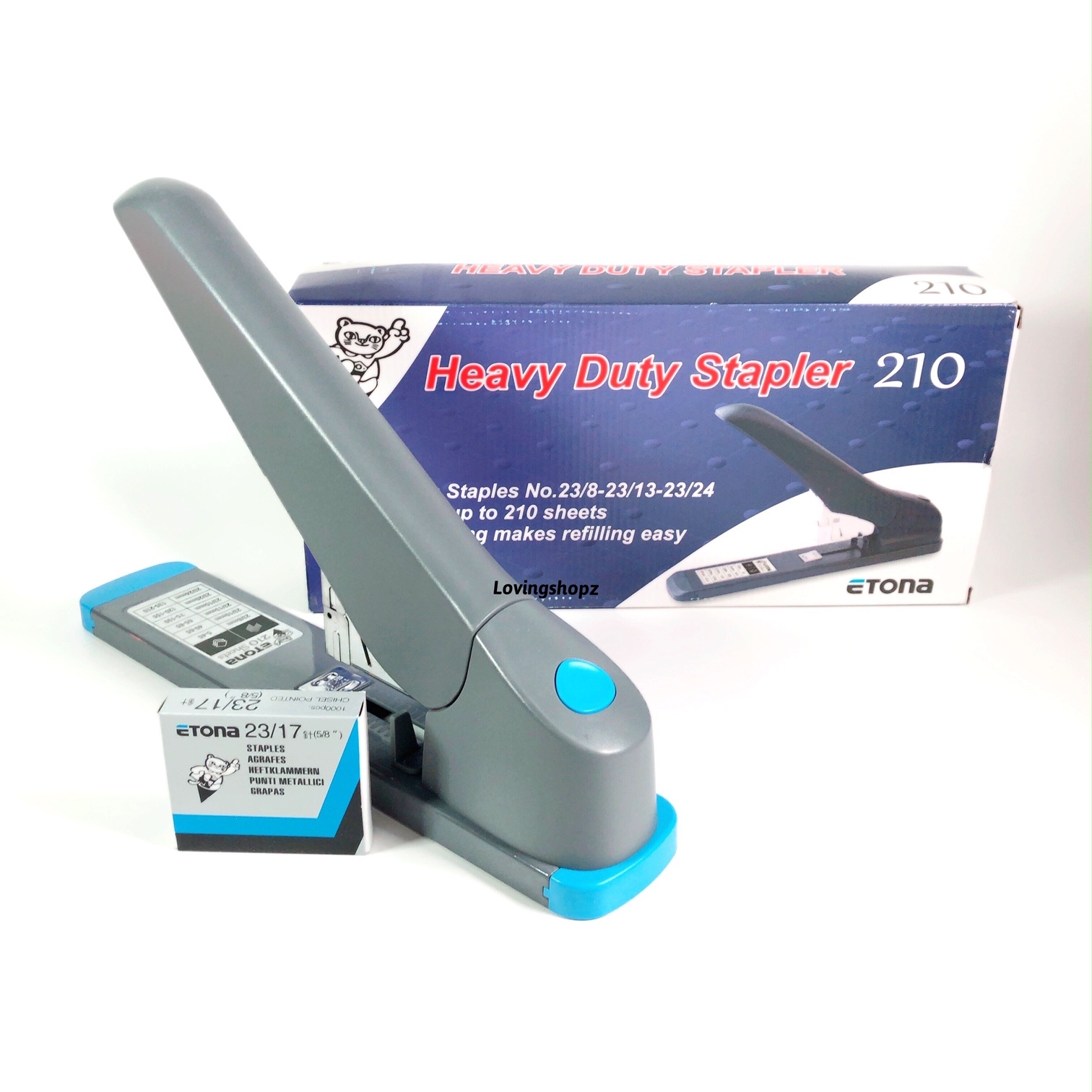Stapler Etona 210 Heavy Duty/ Stapler Besar 200 lbr + BONUS ISI 1 ...