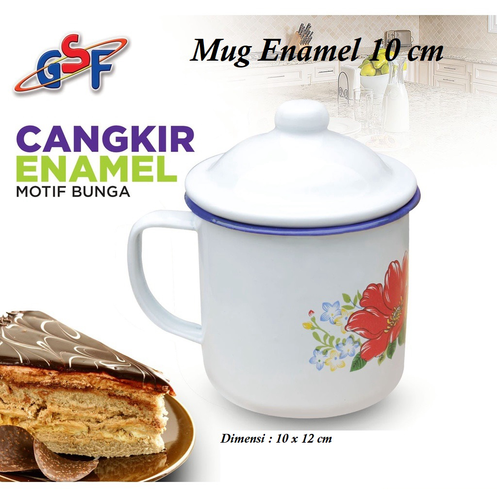 GSF Mug Enamel 10 cm | Lazada Indonesia