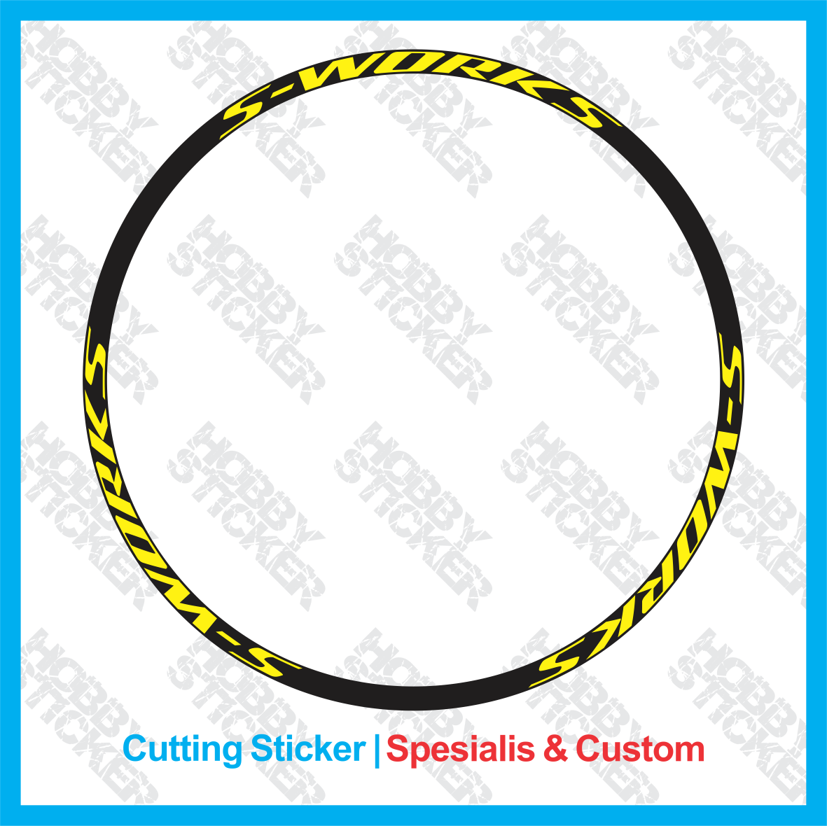 Stiker Rim S-Works Sticker Rims 26 27.5 29 700c Decal Custom | Lazada ...