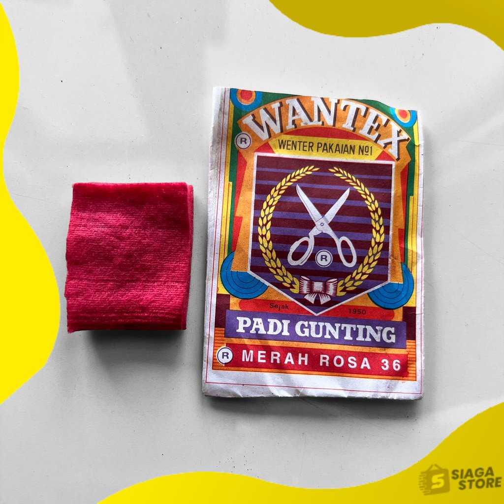 Wantex Cap Padi Gunting Wenter LENGKAP Pewarna Pakaian | Lazada Indonesia