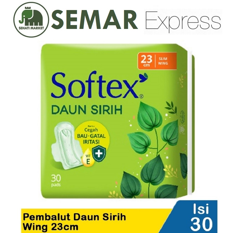 SOFTEX DAUN SIRIH SLIM 23CM WING ISI 30PADS | Lazada Indonesia