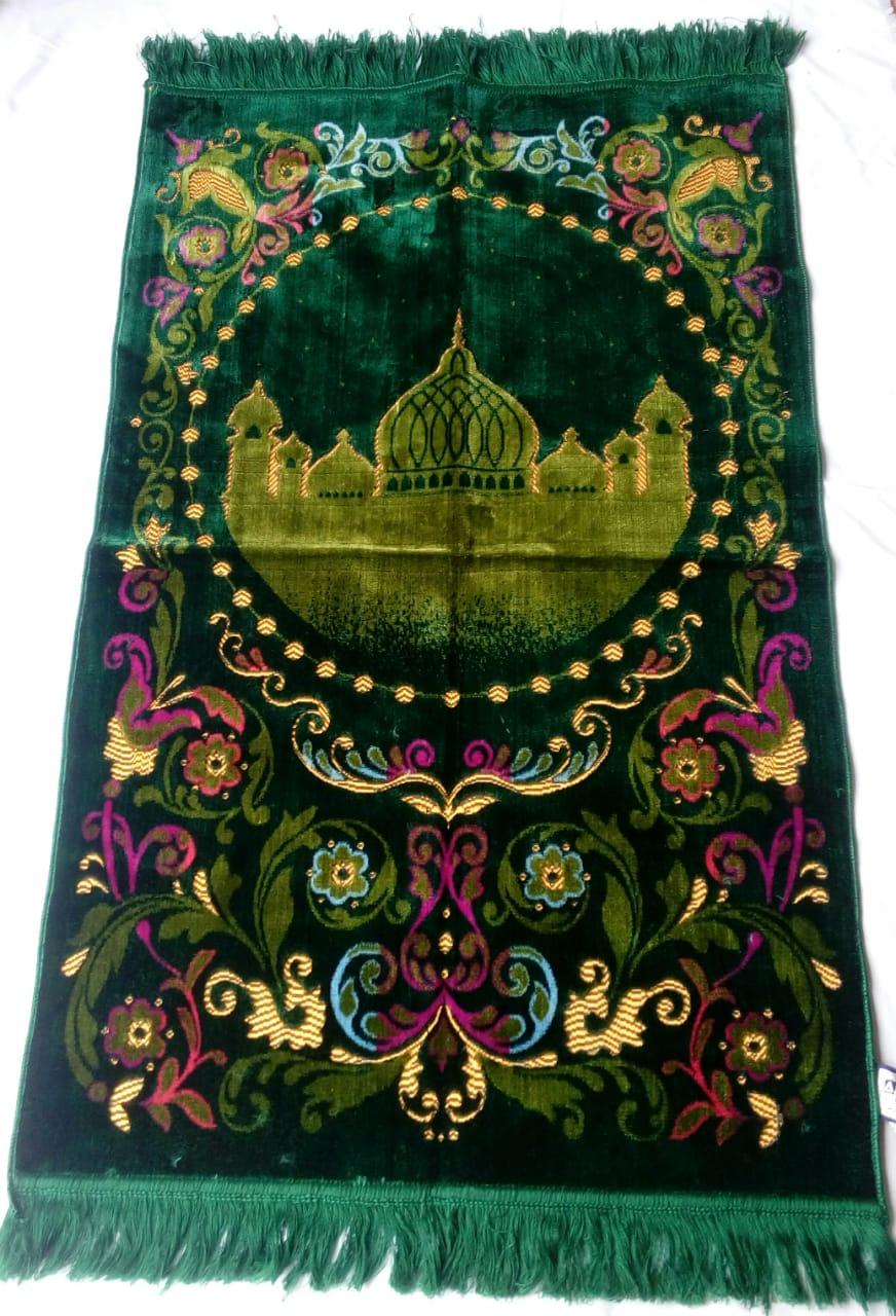 SJDH HIJAU 009 sajadah lebar / sajadah empuk / sajadah tebal ...