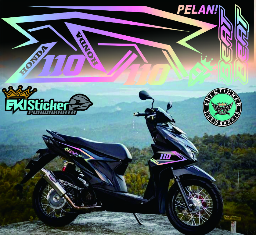 cutting sticker beat deluxe new cutting sticker hologram list honda ...