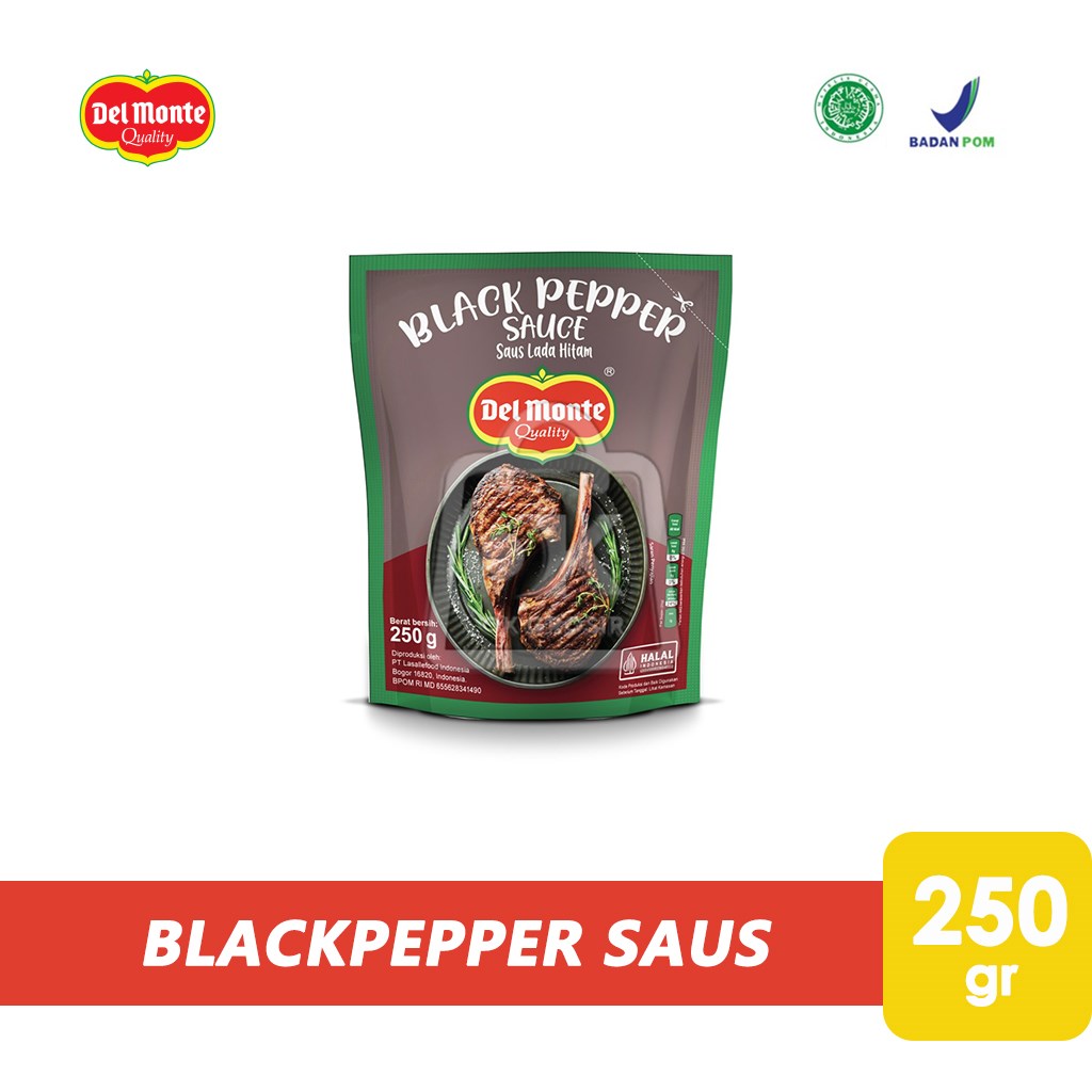 (Pouch 250gr) Delmonte Blackpepper Sauce / Saus Lada Hitam | Lazada ...