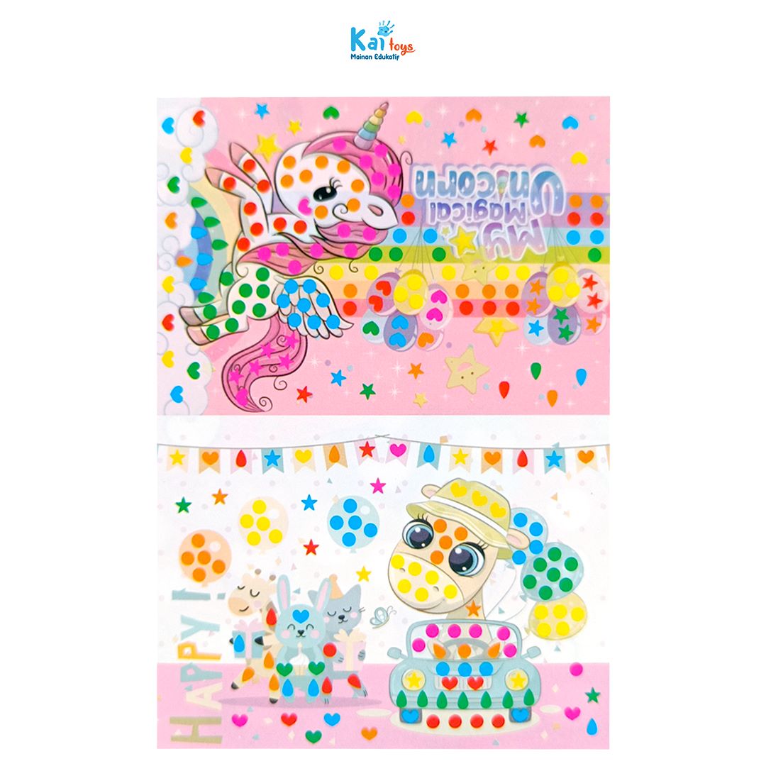 Mainan Menempel Sticker / Mosaik Stiker Warna / Mainan Edukasi Anak ...