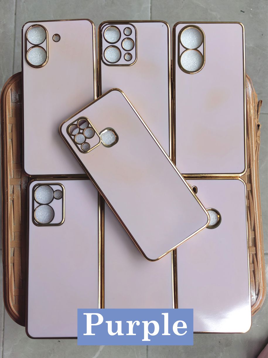 Soft Case Chrome Samsung A02 A04 A10 A10S A11 M11 A12 M12 A54 4G 5G ...