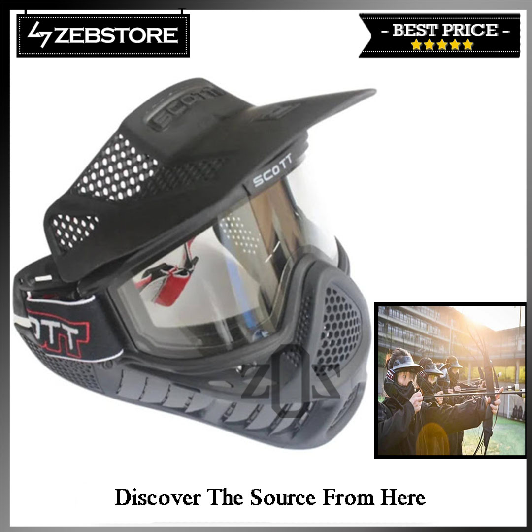 Masker Mask Topeng Full Face Scott CS Archery Outdoor | Lazada Indonesia