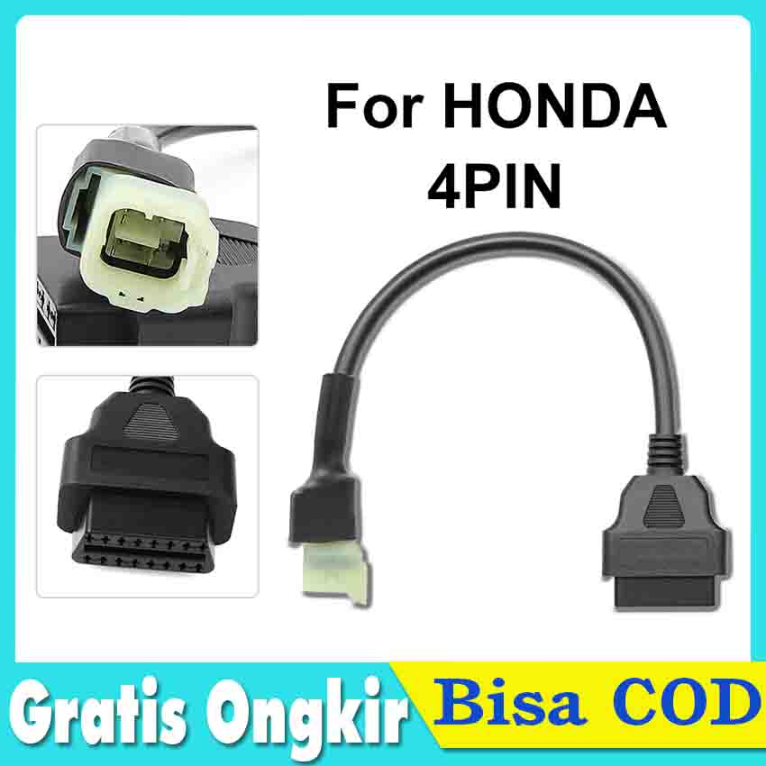 Kabel Obd2 Honda OBD2 to 4 Pin Diagnostic Adapter Cable Diagnostik ...