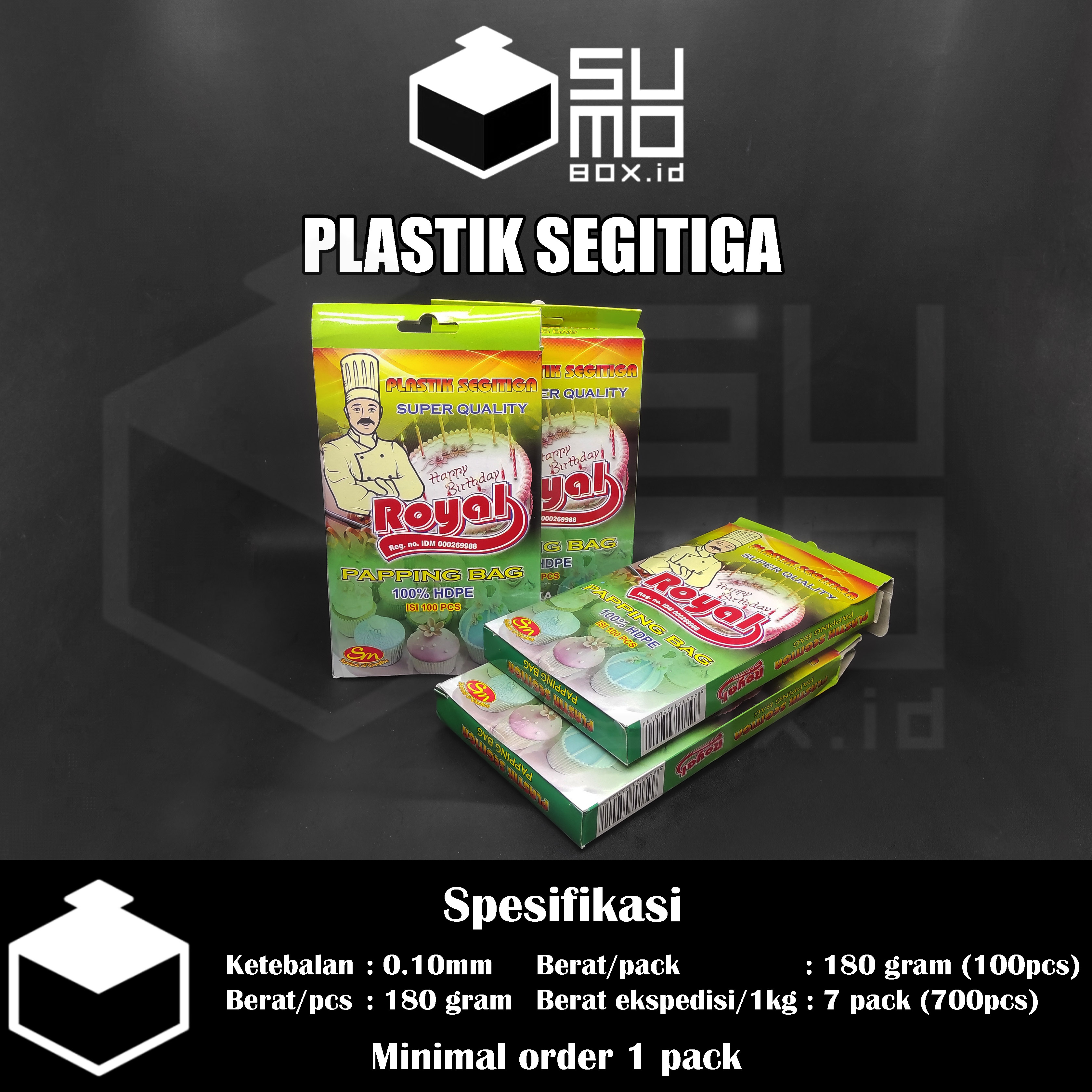 Piping Papping bag isi 100pcs \ Plastik segitiga UK kecil \ plastik ...