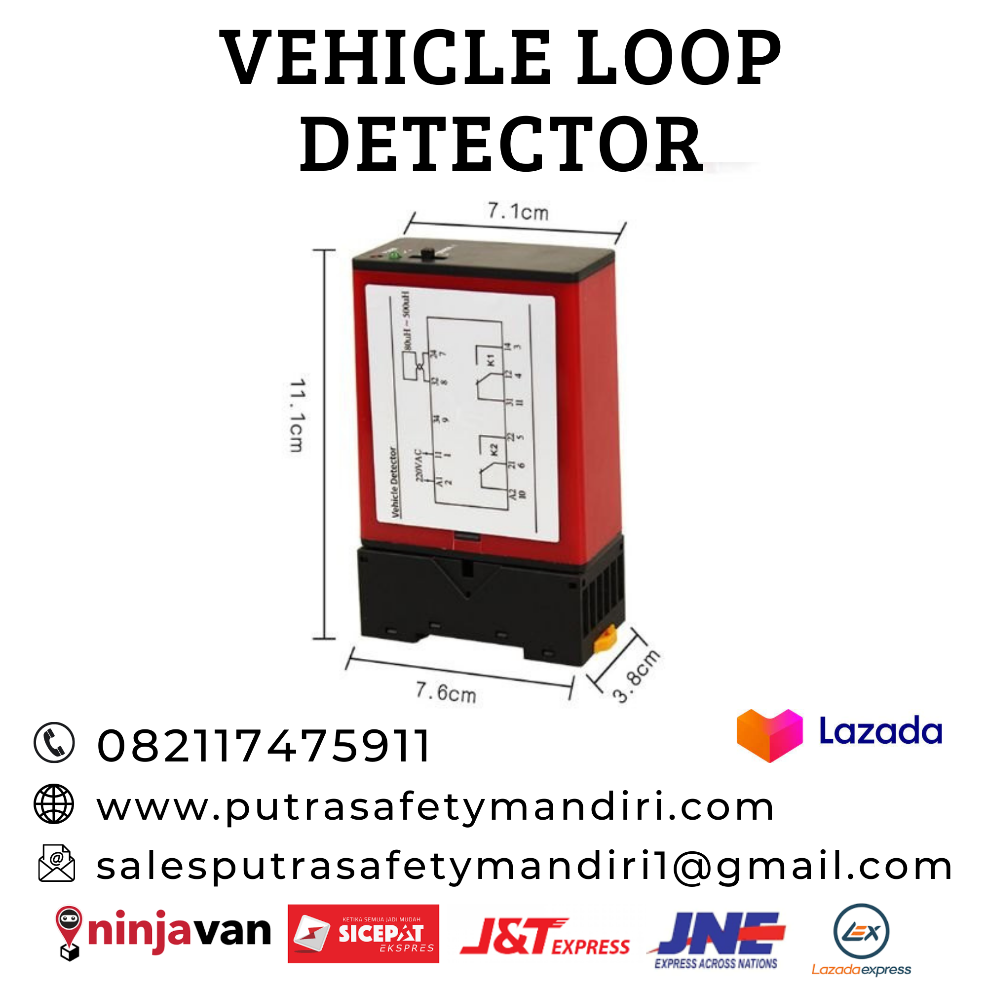 VEHICLE LOOP DETECTOR VLD SENSOR TANAM KENDARAAN PARKIR ALAT PELENGKAP ...