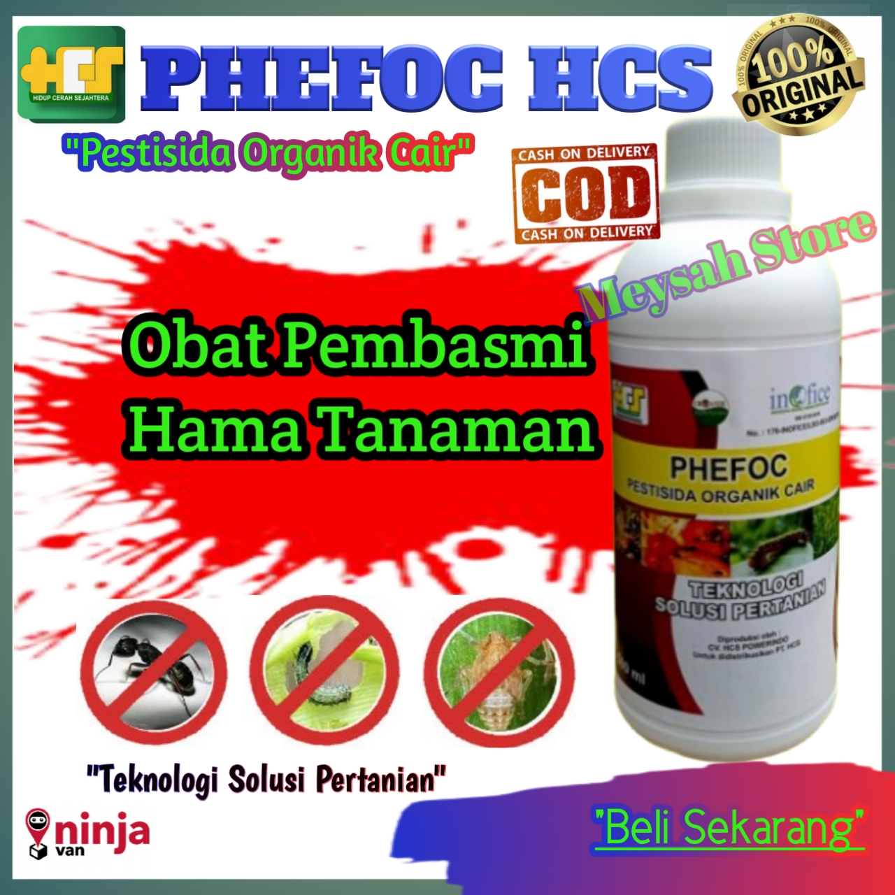 PHEFOC HCS obat padi untuk hama wereng kutu putih/kutu kebul pada ...