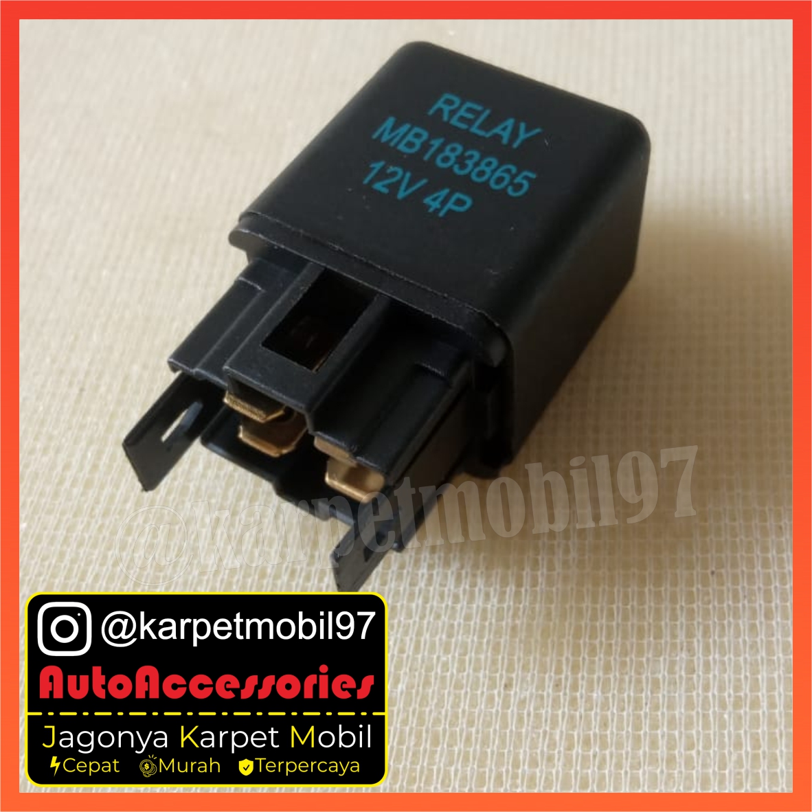 Relay Omron 12V 4 Kaki Pin Soket MB183865 Mitsubishi Chrysler MB141967 ...