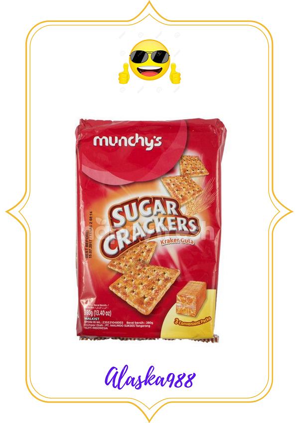MUNCHY'S SUGAR CRACKERS - BISKUIT MUNCHYS KRAKER GULA 380 GRAM | Lazada ...