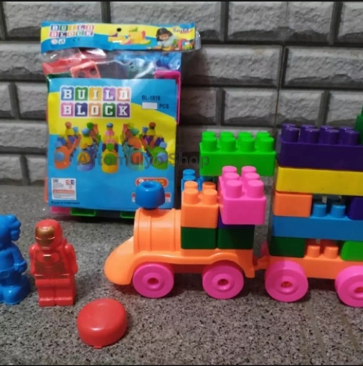 MAINAN BALOK SUSUN KERETA API / MAINAN BLOCK MOBIL - BLOCKS INTELLECT ...