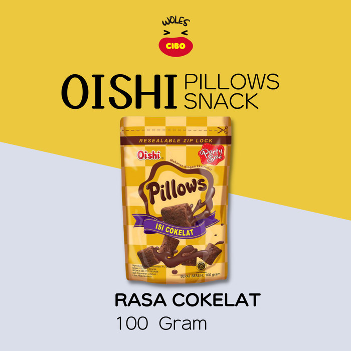 OISHI Pillows Coklat 100g Snack Pillow Rasa Cokelat Pack Jajan Camilan | Lazada Indonesia