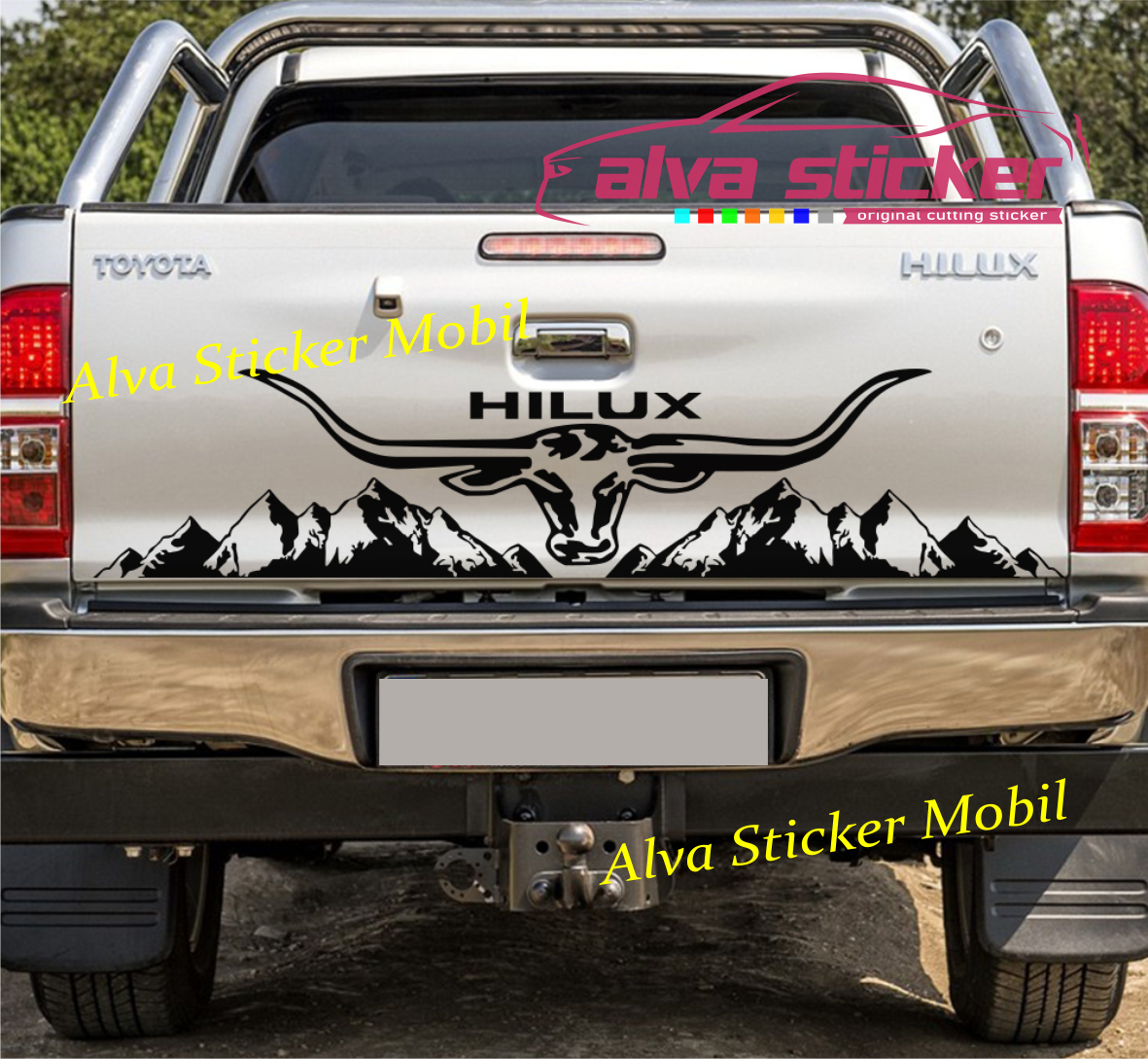 sticker hilux terbaru sticker toyota hilux bak belakang gunung 4x4 off ...
