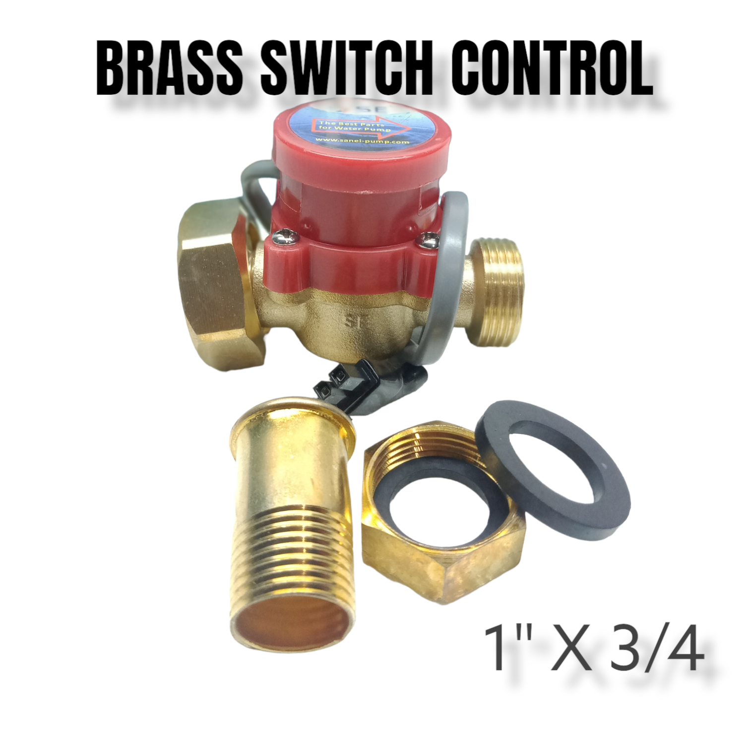 BRASS SWITCH CONTROL - WATER FLOW SWITCH - SPARE PART POMPA AIR ...