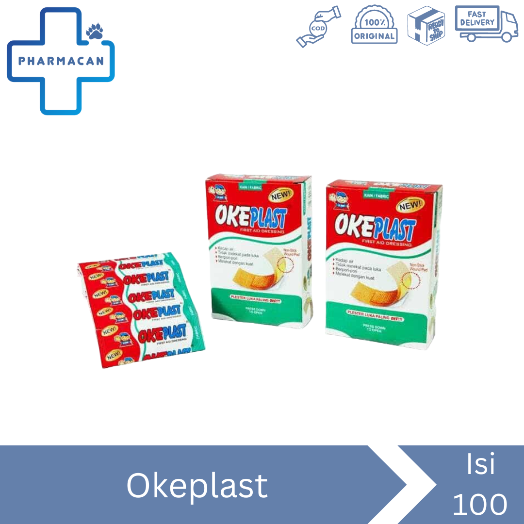 Okeplast Plester Kain untuk Luka - Plester Okeplast - Obat Luka First ...