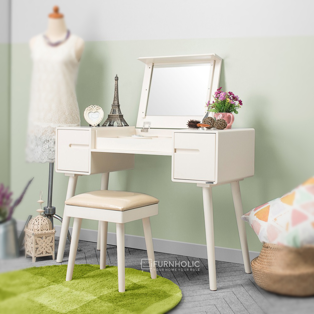 IFURNHOLIC Eurosian Vanity Sets | Meja Rias Minimalis | Meja Make Up ...