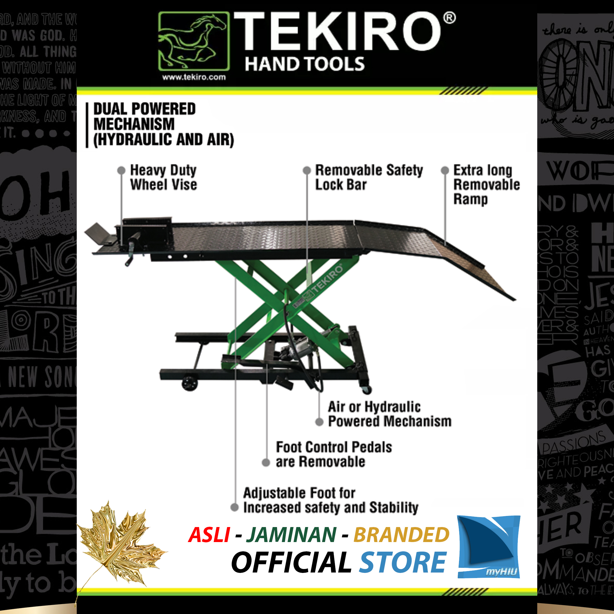 Bike Lift 360 kg Pengangkat Sepeda Motor Hidrolik - Bikelift Hydraulic ...