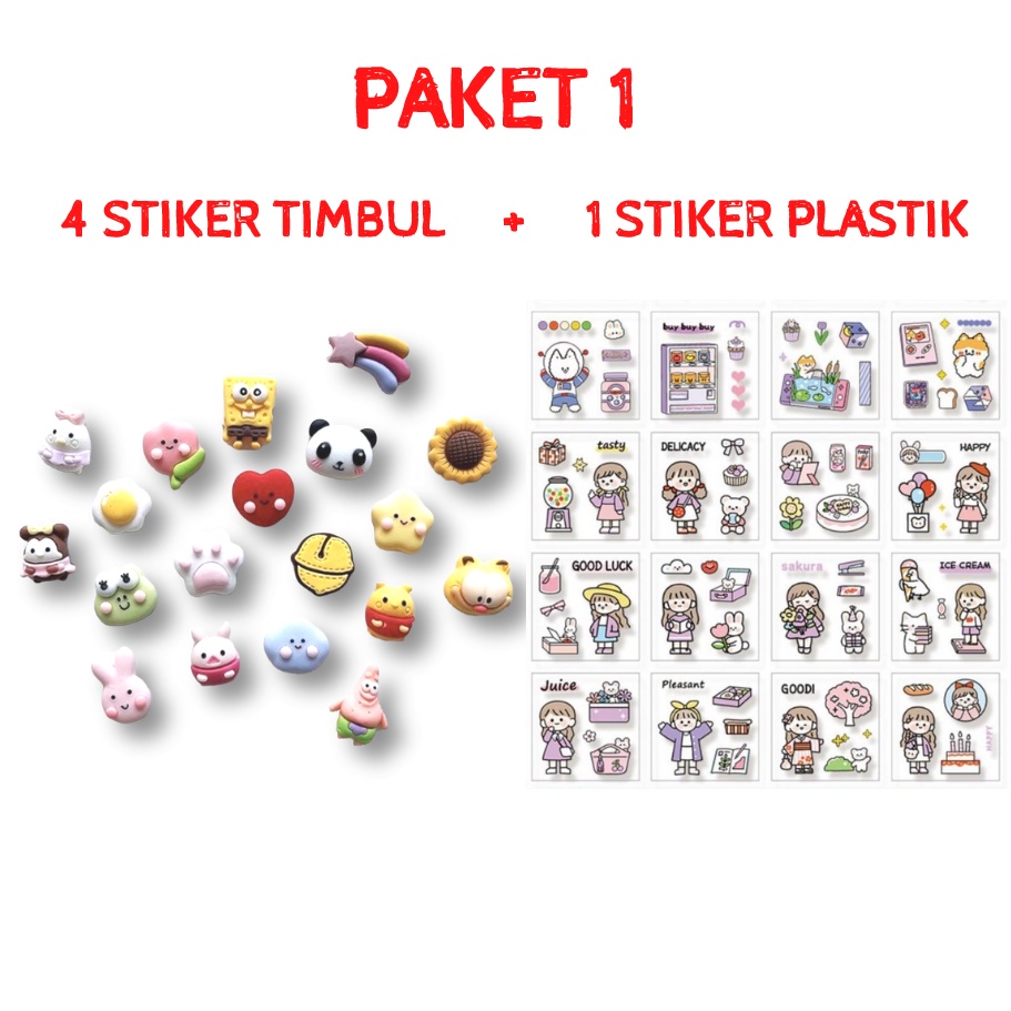 Stiker 3D 2D Botol Minum Viral READY ANEKA MOTIF LUCU - Stiker Botol 2 ...