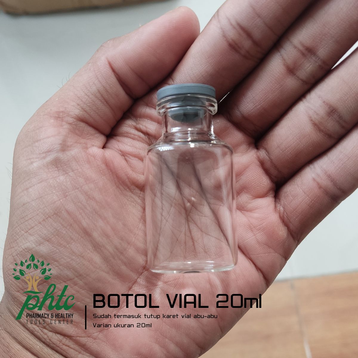 Botol Vial + Tutup Karet l Botol Bening Kecil | Lazada Indonesia