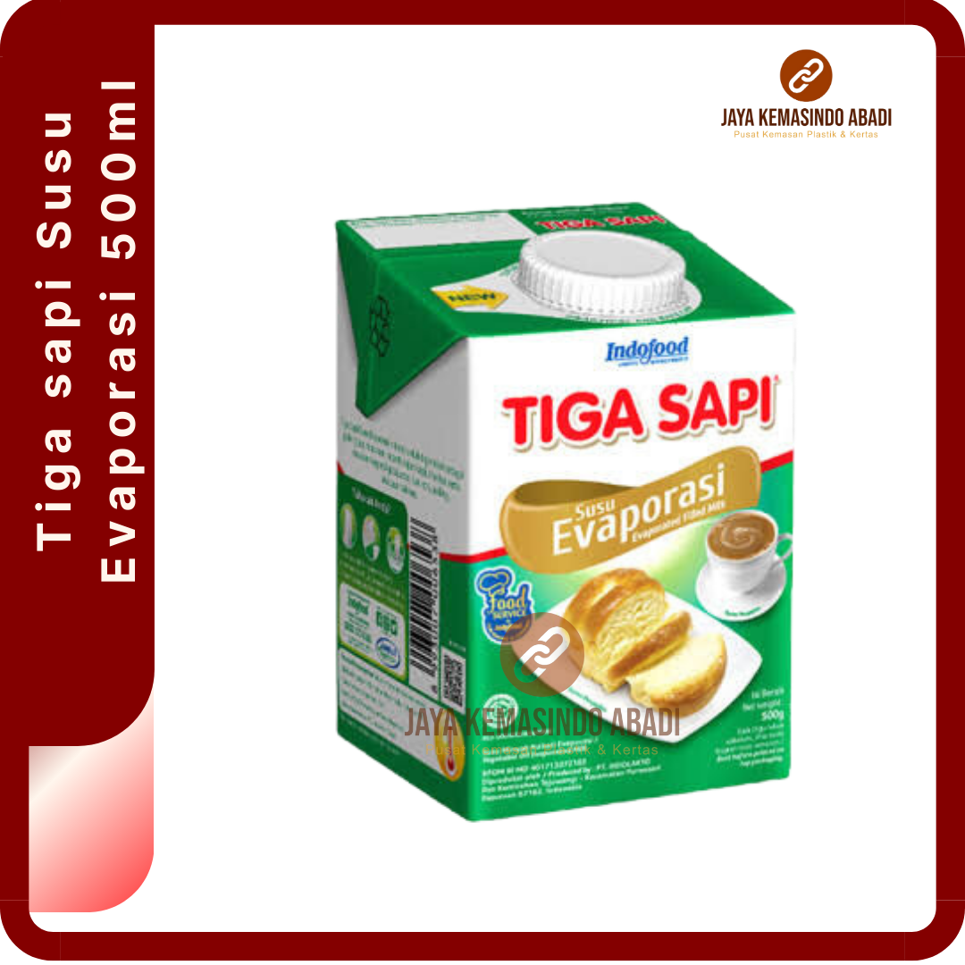 Susu Evaporasi 3 sapi 500ml | Susu evaporasi tiga sapi indofood ...