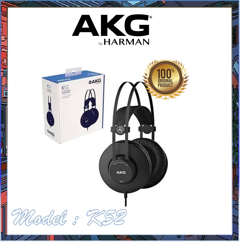 AKG K52 Studio Monitor Headphone | Lazada Indonesia