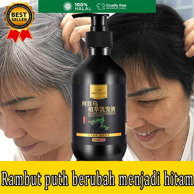 shampoo rambut putih jadi hitam herbal shampoo anti uban Anti Ketombe ...