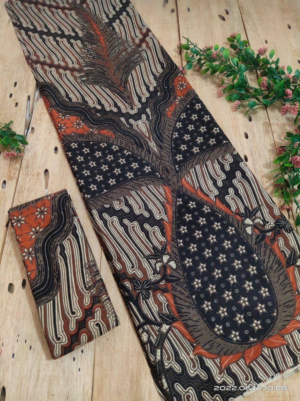 Kain Batik Printing Meteran Motif Asoka Kain Batik Katun Prima Meteran ...