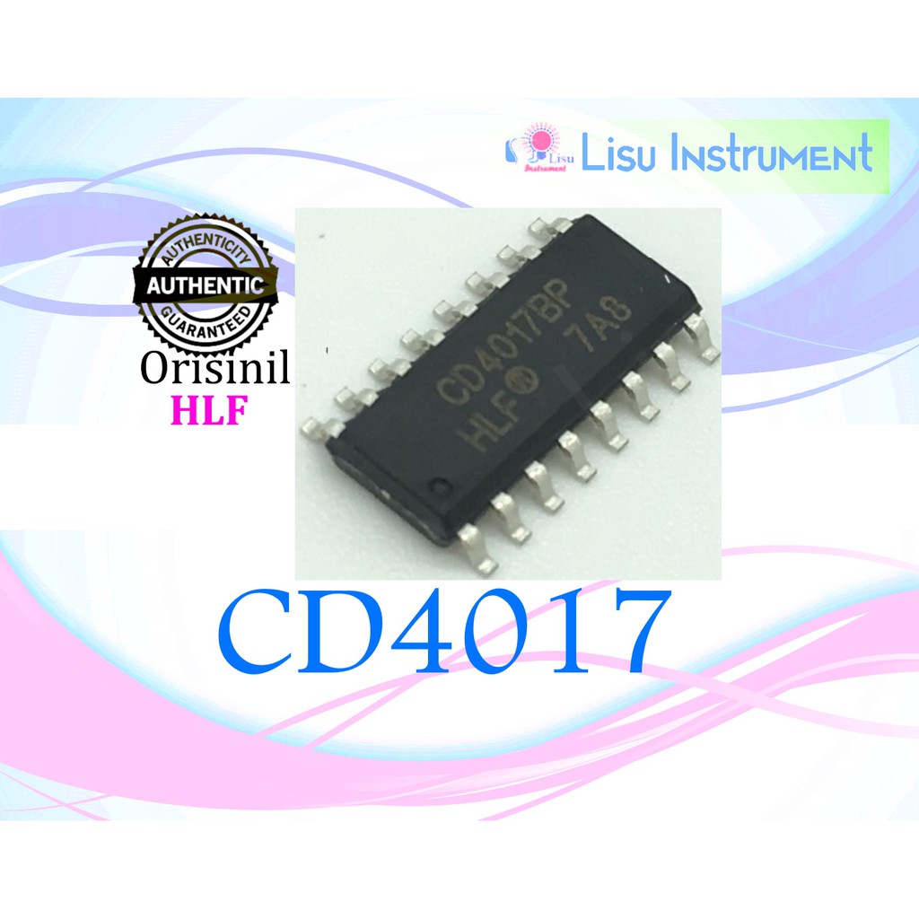 CD4017 CD4017BM SOP-16 CMOS COUNTER DIVIDERS IC | Lazada Indonesia