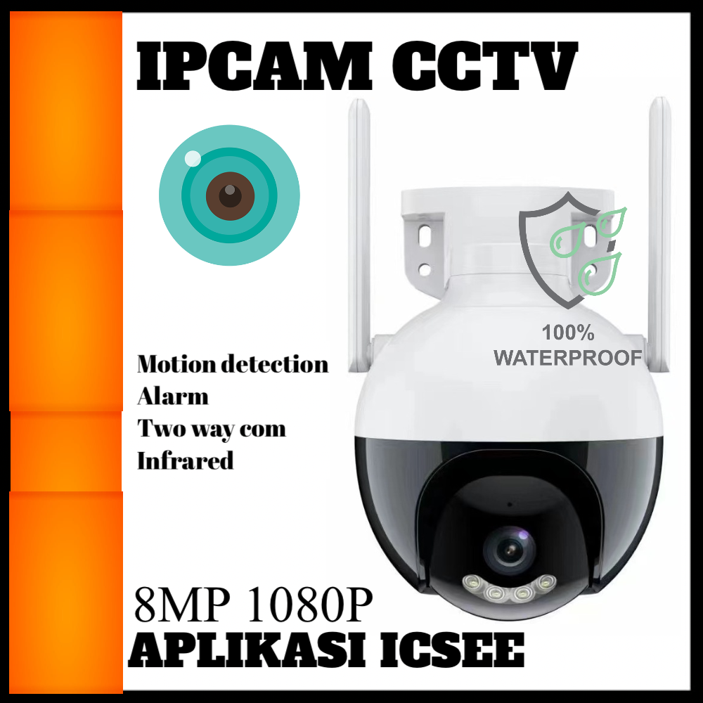ICSEE Ipcam cctv kamera wifi ip 8MP outdoor dan indoor sistem keamanan ...