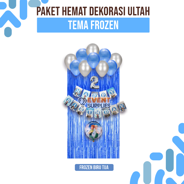 Terlengkap Paket Dekorasi Ulang Tahun Karakter Frozen Warna-Warni ...