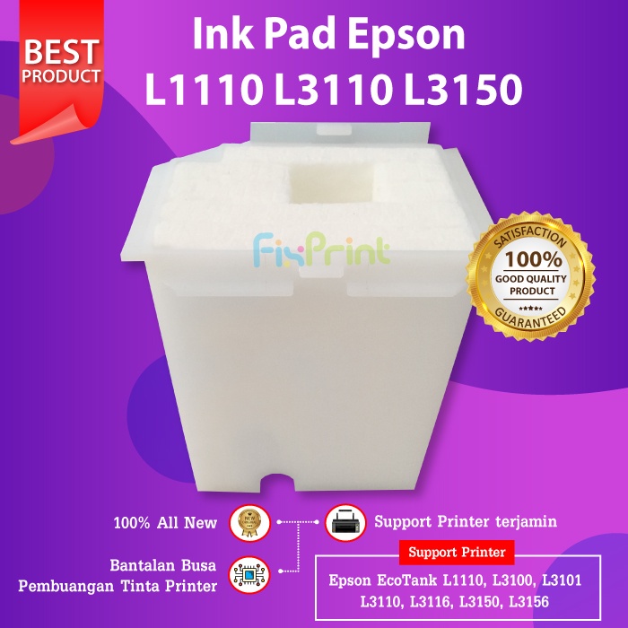Ink Pad Box Busa Pembuangan Epson L1110 L1210 L3110 L3210 Inkpad Tinta ...