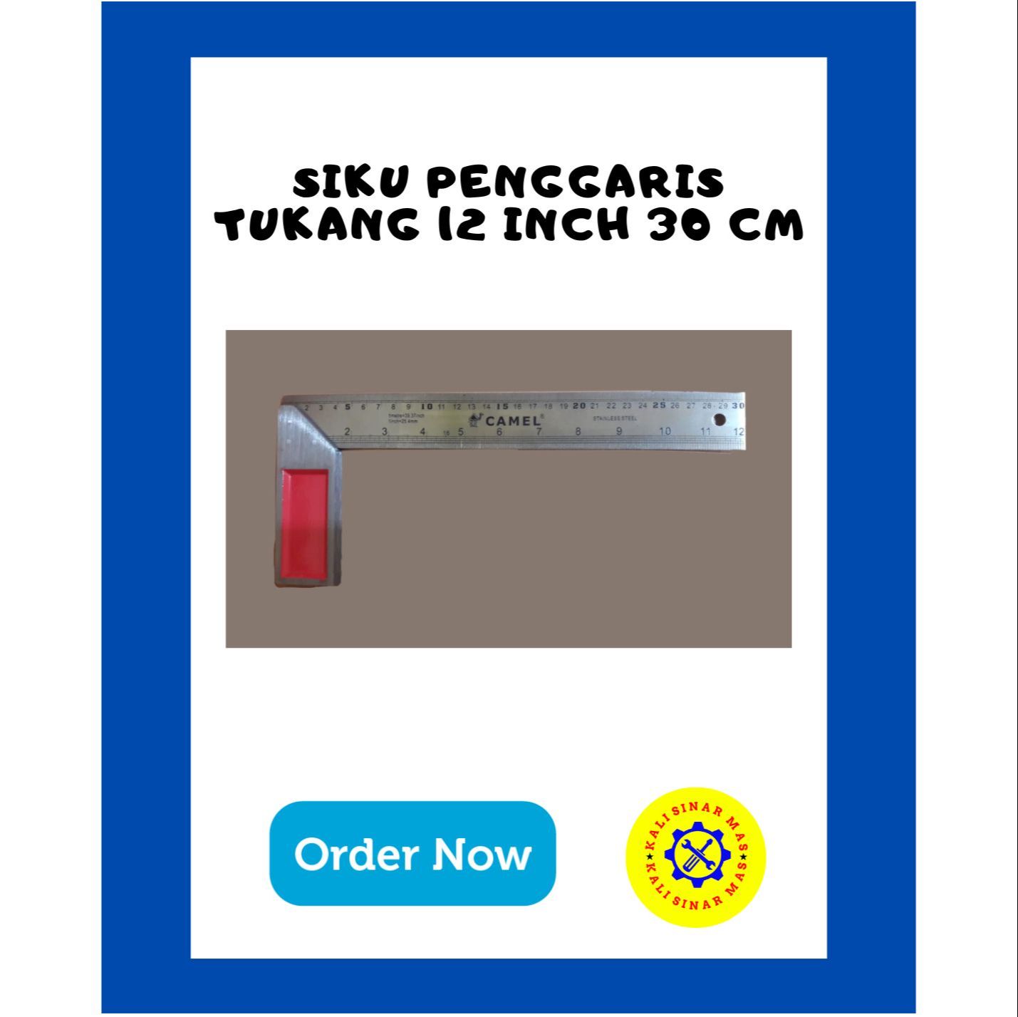 Siku Penggaris Tukang 12 Inch 30 Cm Merek Camel | Lazada Indonesia