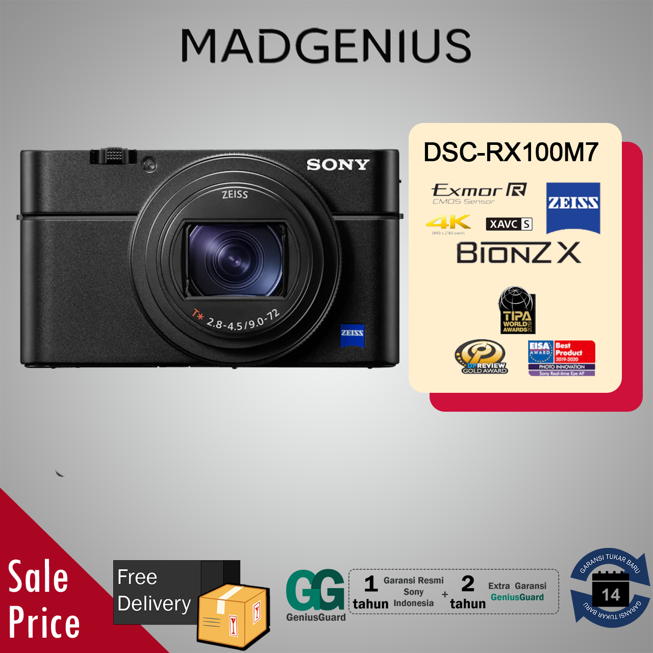 SONY Original DSC-RX100M7 / DSCRX100M7 / RX100M7 / CyberShoot RX100 ...