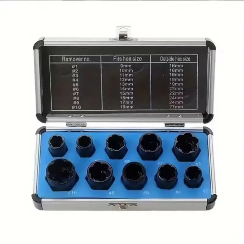 PEMBUKA BAUT MUR RUSAK BOLT NUT SHORT & LONG BOX REMOVER EXTRAKTOR ISI 10PC | Lazada Indonesia