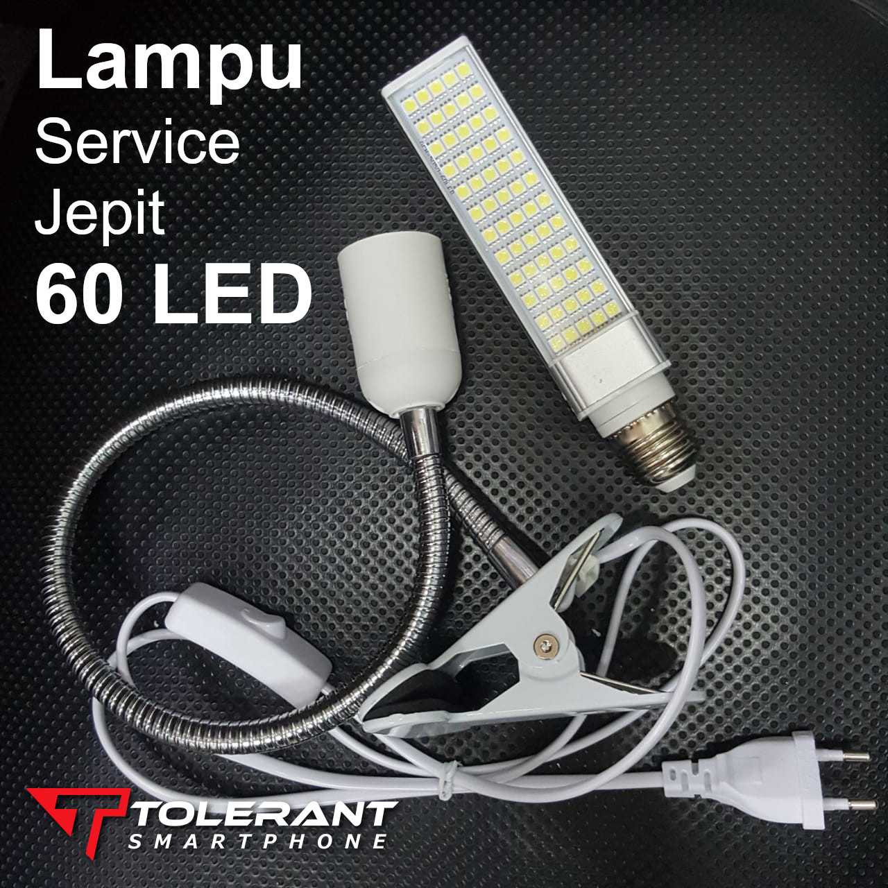 Lampu Service Jepit 60 LED / Lampu Kerja / Swan Lamp / Lampu Meja ...