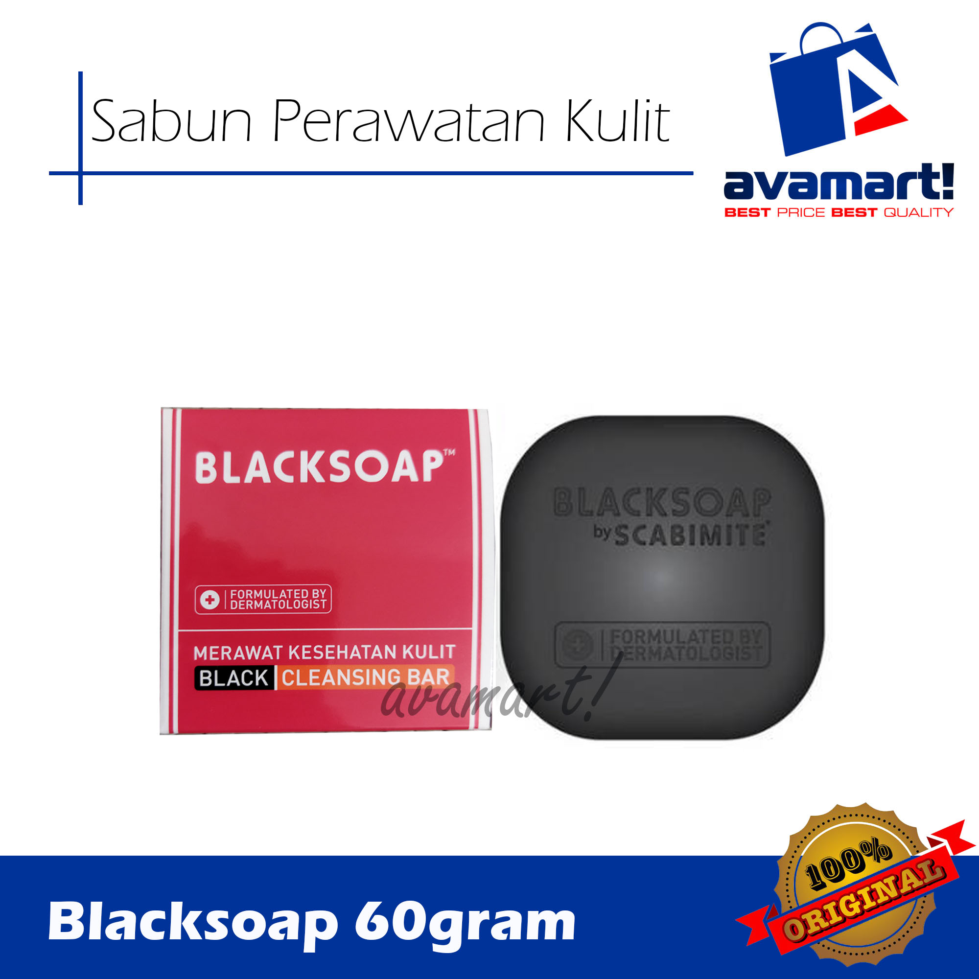 Blacksoap by Scabimite 60 gram / Sabun Mandi Black Soap | Lazada Indonesia
