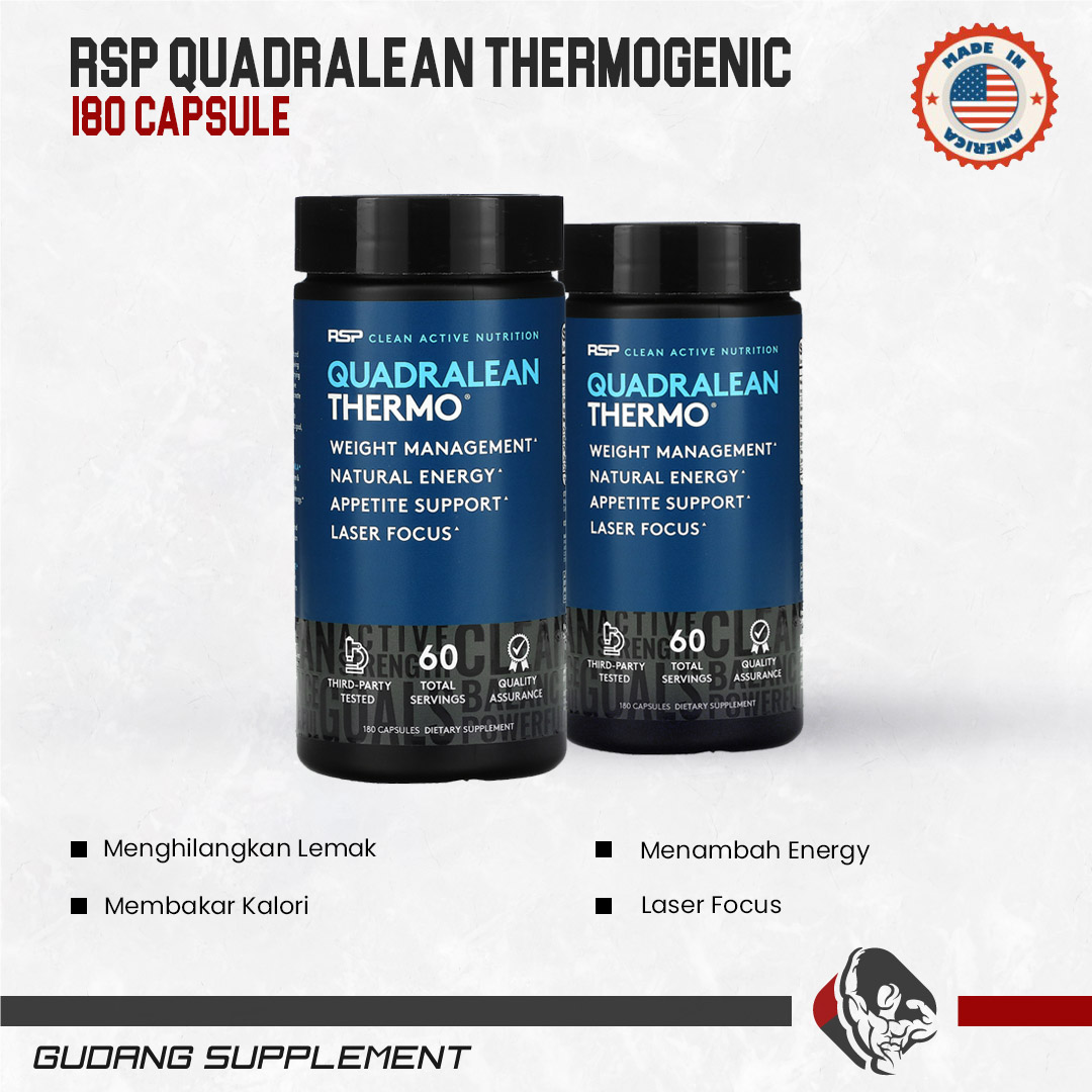 RSP Quadra Lean 180 Capsul Thermogenic Stimulant Thermogenic | Lazada ...