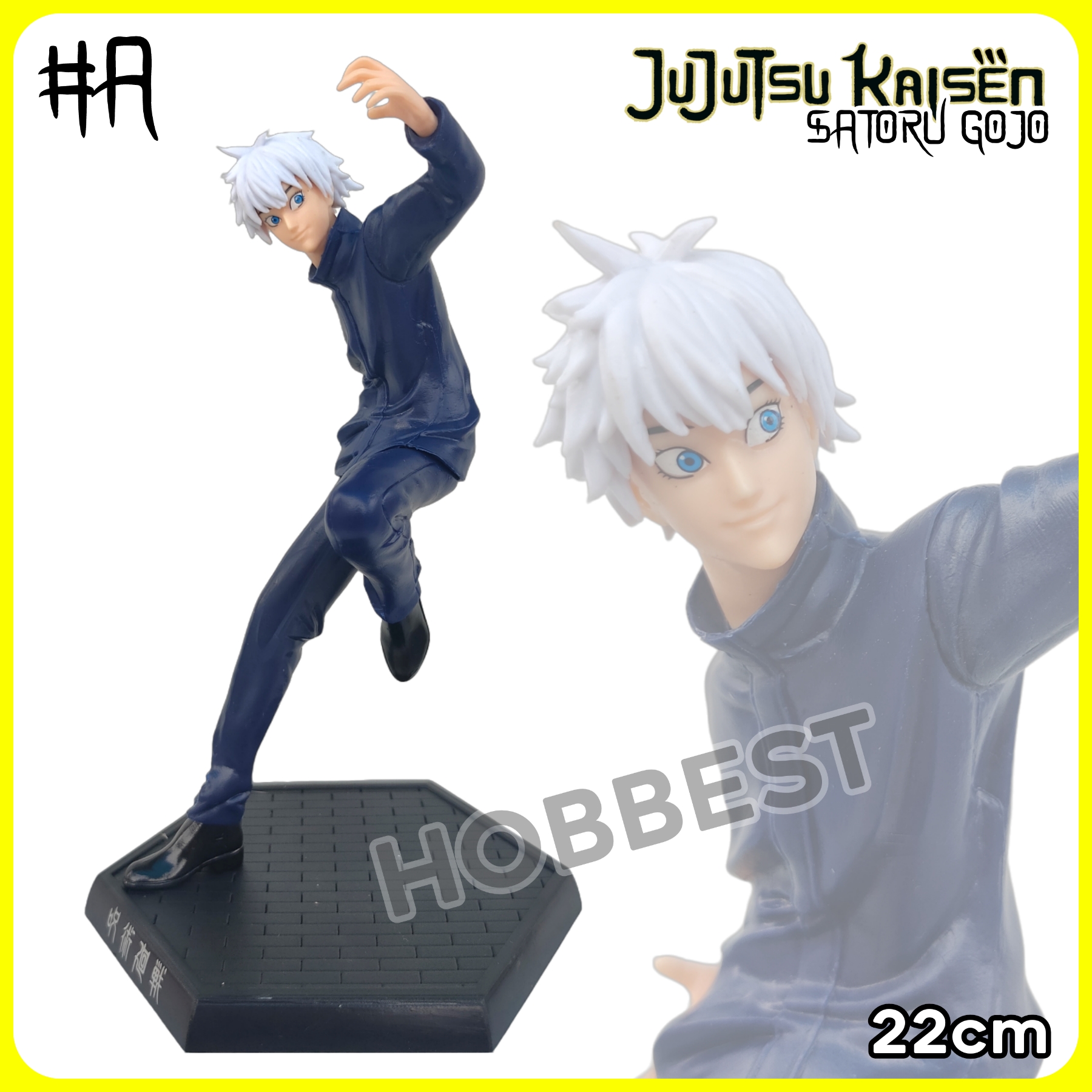 Action Figure JUJUTSU KAISEN : SATORU GOJO 21cm - Miniatur Pajangan ...
